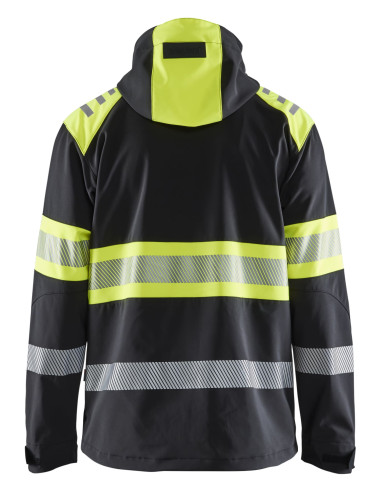 Veste softshell Haute Visibilité 4494 - Noir/Jaune, Taille XS - BLAKLADER